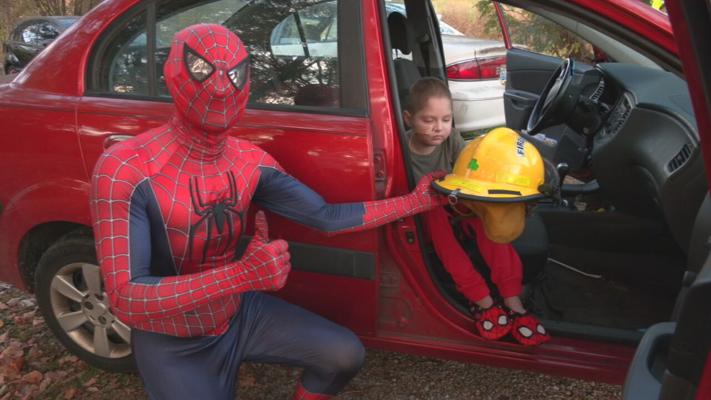Spider-Man makes surprise visit to Boston, Kentucky, boy battling ...