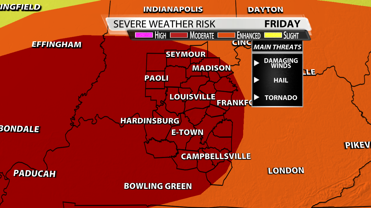 Updating the Timeline & Impacts of Severe Storms | Weather Blog | wdrb.com