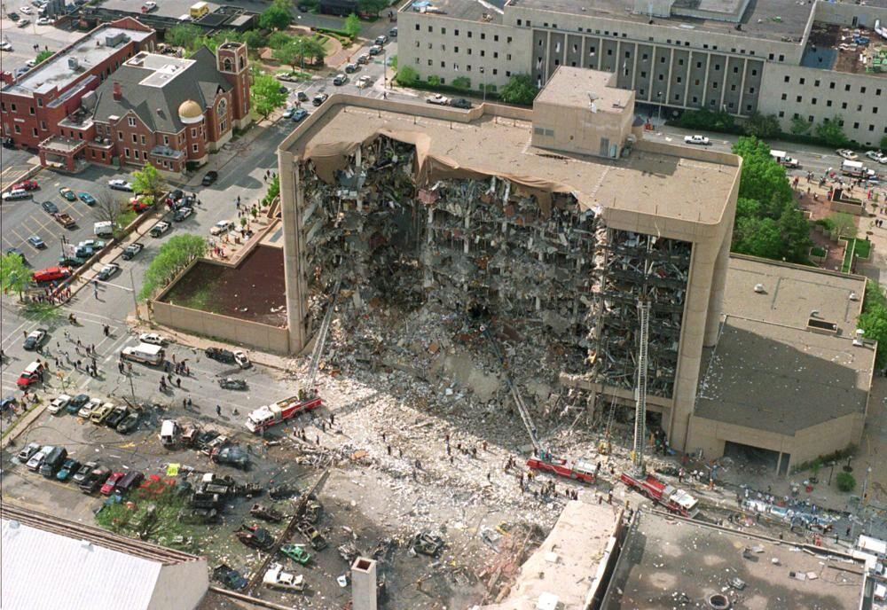 Alfred Murrah Federal Building after a car bomb blasts.jpeg | | wdrb.com