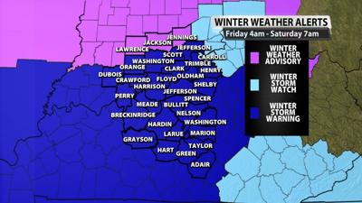 Winter storm warning issued for much of Kentuckiana | Weather Blog ...
