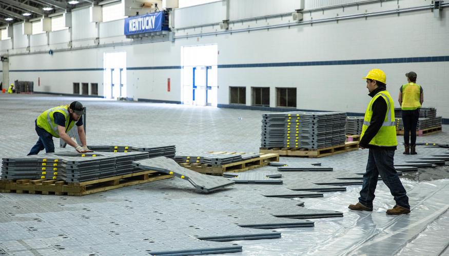 Nutter Field House transformation into 400-bed hospital | | wdrb.com