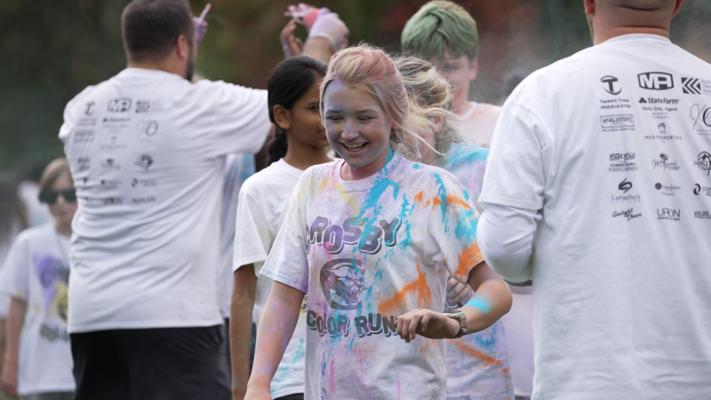 Color Run at Crosby Middle School douses students in paint, raises ...