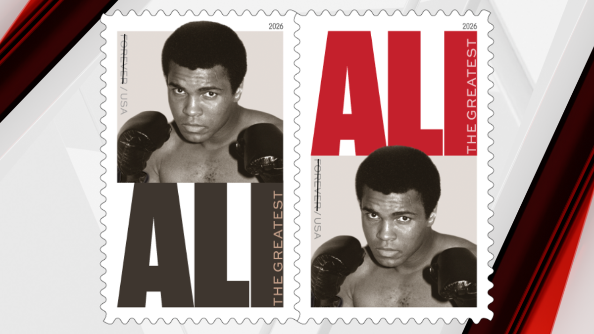 Commemorative Muhammad Ali USPS stamps go on sale beginning of 2026 ...