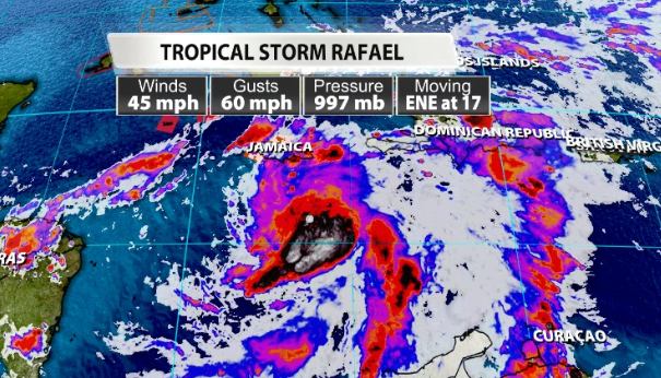 TROPICAL STORM RAFAEL: Where It Goes And How Strong It Will Be ...