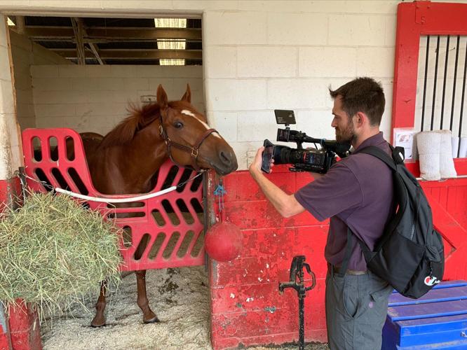 A visit with Trainer Eric Reed and Kentucky Derby winner Rich Strike at ...