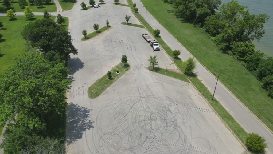 Countermeasures | LMPD installs rumble strips in Cox Park to curb ...