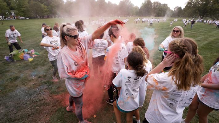 Color Run at Crosby Middle School douses students in paint, raises ...