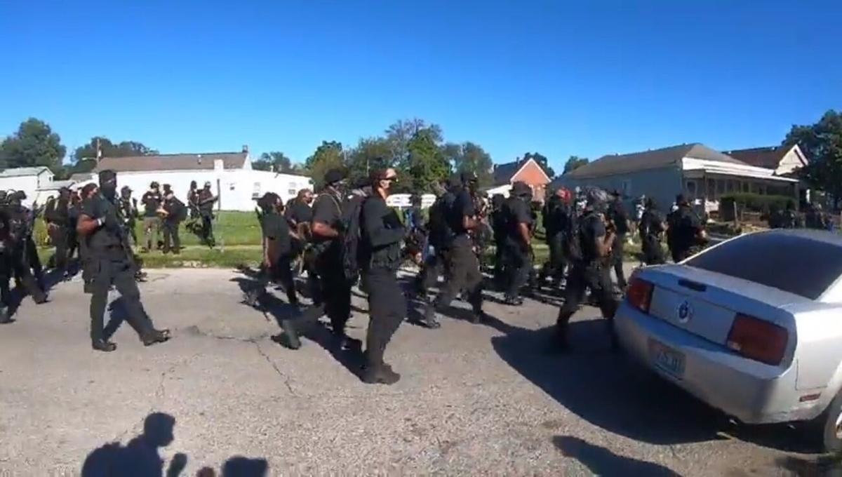 NFAC members march to Churchill Downs before running of Kentucky Derby ...