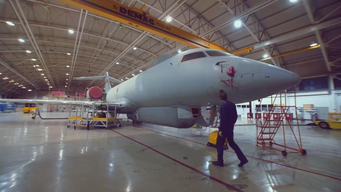 Raytheon facility with jet | | wdrb.com