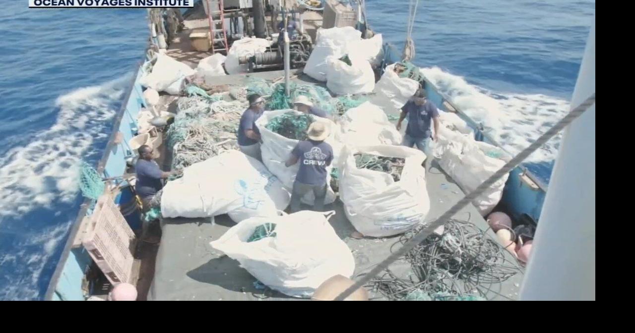 Trash boat removing thousands of pounds of garbage from ocean | Wdrb ...