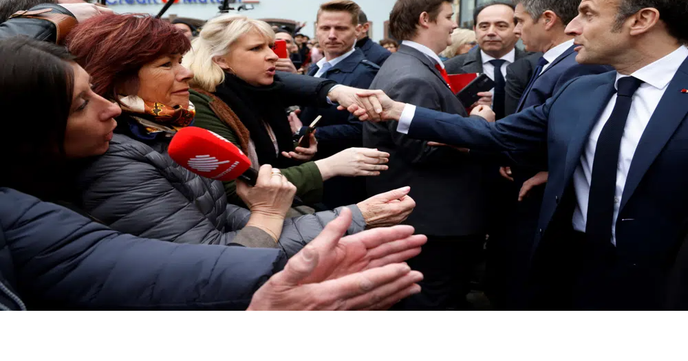 Emmanuel Macron faces angry crowd | | wdrb.com