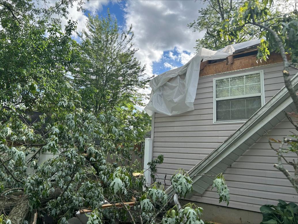 Shively home damaged by falling tree as severe storms rip through ...