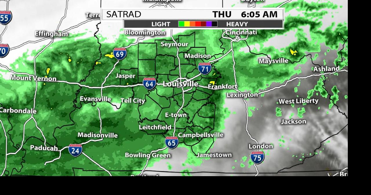 NOWCAST: Tracking Thursday Showers | Weather Blog | wdrb.com
