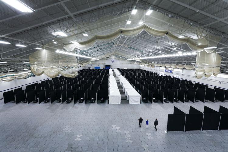 Nutter Field House transformation into 400-bed hospital | | wdrb.com