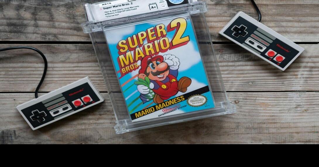 Rare Super Mario game discovered in a southern Indiana closet sells for ...