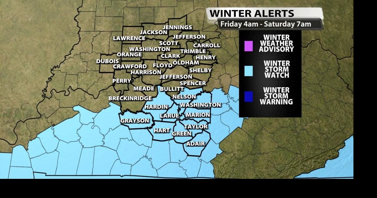 Winter storm watch issued for our area | Weather Blog | wdrb.com