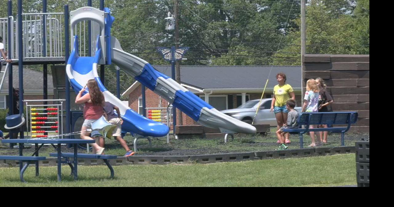 New playground at Blue Lick Elementary School unveiled 2 years after ...