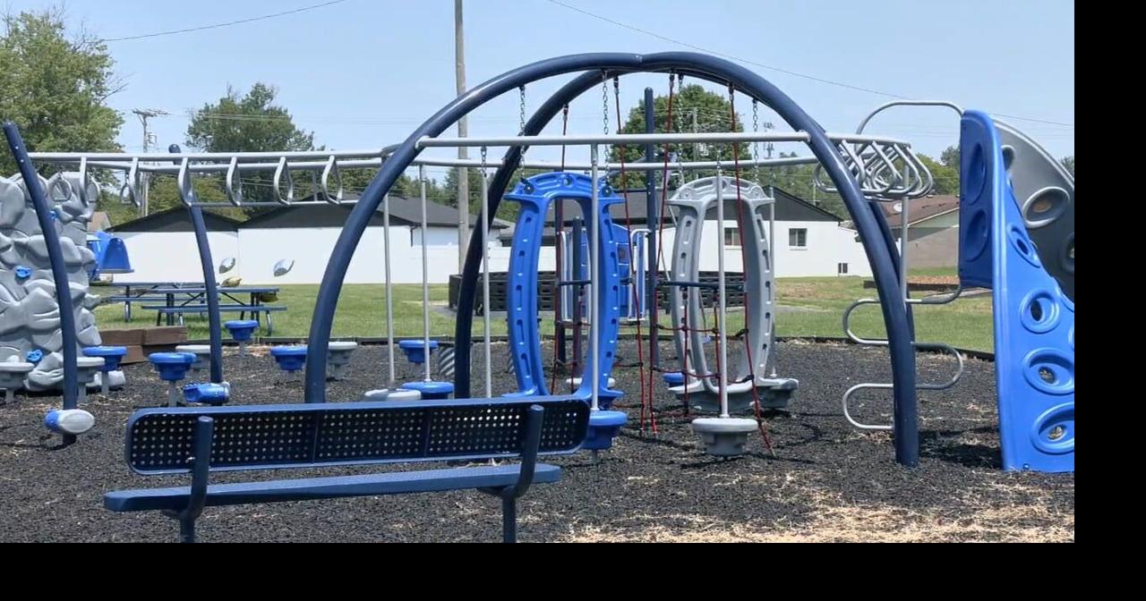 New playground at Blue Lick Elementary School unveiled 2 years fire ...