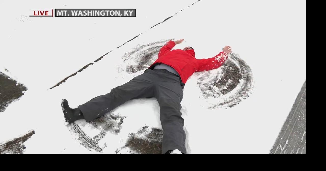 Keith Kaiser joins in the snow angel making fun in Mt. Washington ...