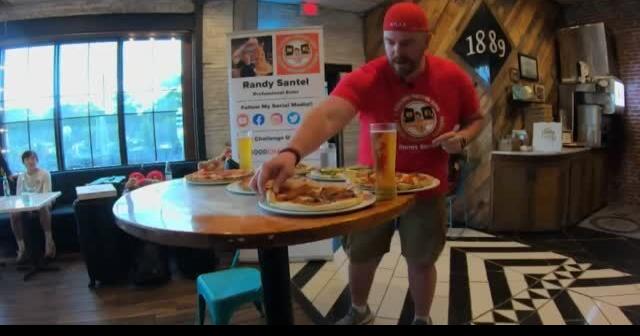 Two professional eaters take date night to a whole new level with pizza ...