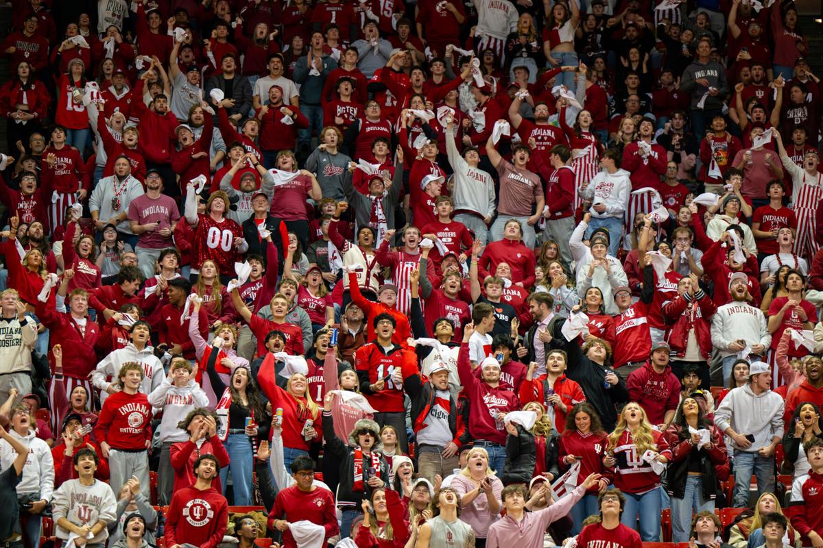 Hoosier fans pack Assembly Hall to watch school's first national ...