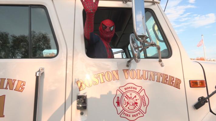 Spider-Man makes surprise visit to Boston, Kentucky, boy battling ...