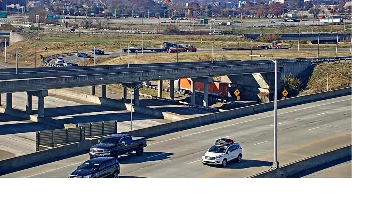 Update: I-264 West ramp to I-65 South reopens after semi overturns near Kentucky Expo Center ...