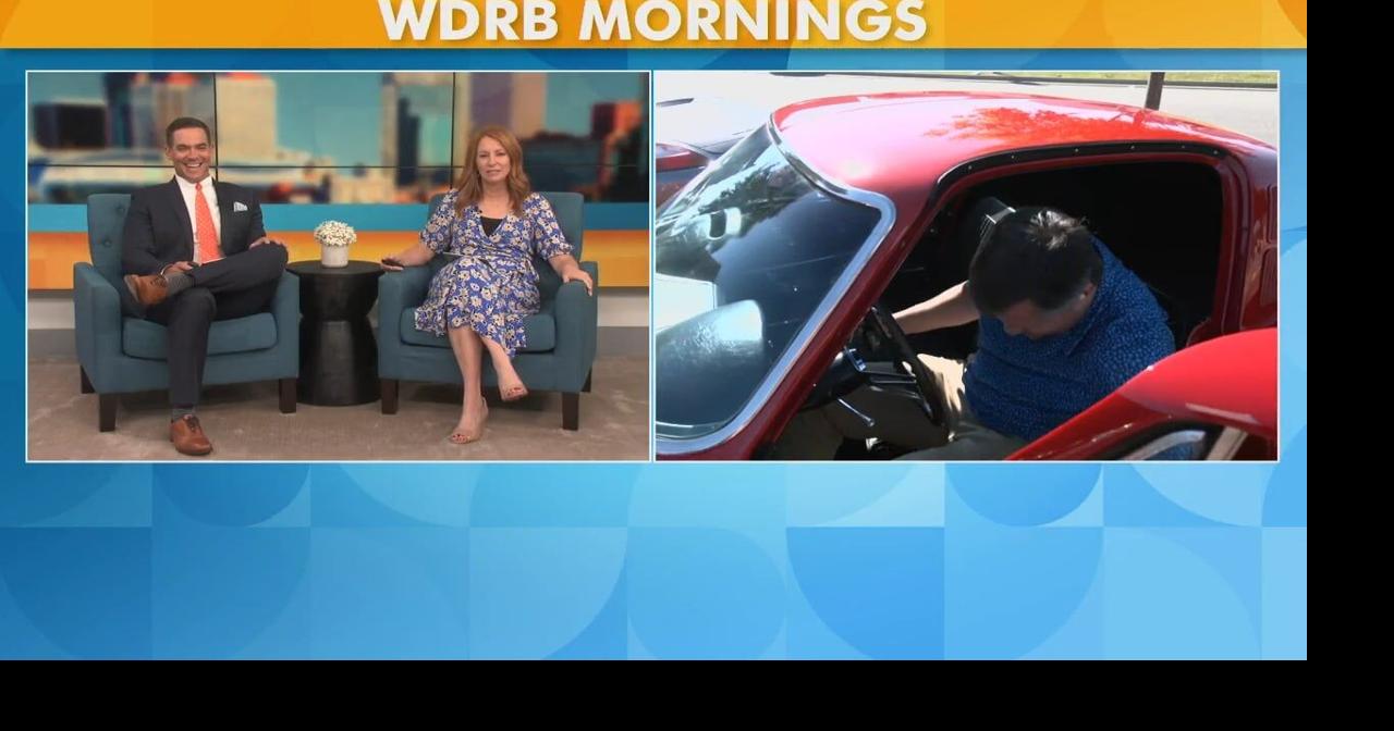 Keith Kaiser climbs into a little red Corvette | | wdrb.com