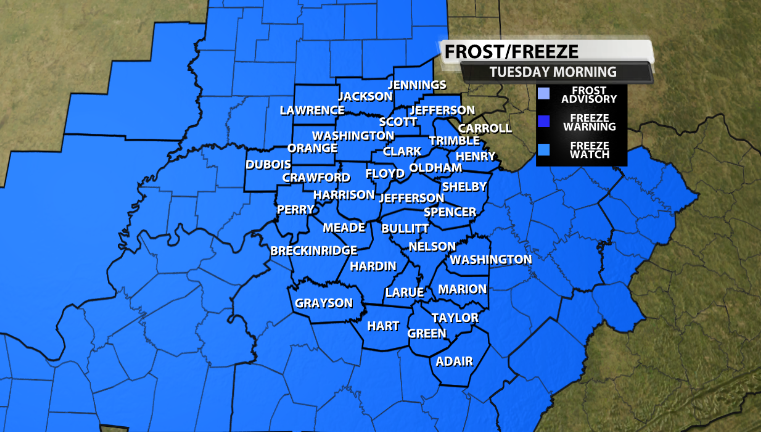 Freeze Watch Issued For Our Area | Weather Blog | wdrb.com