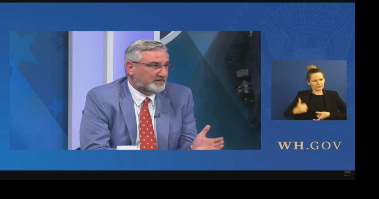 Indiana Gov. Eric Holcomb visits White House to push semi-conductor ...