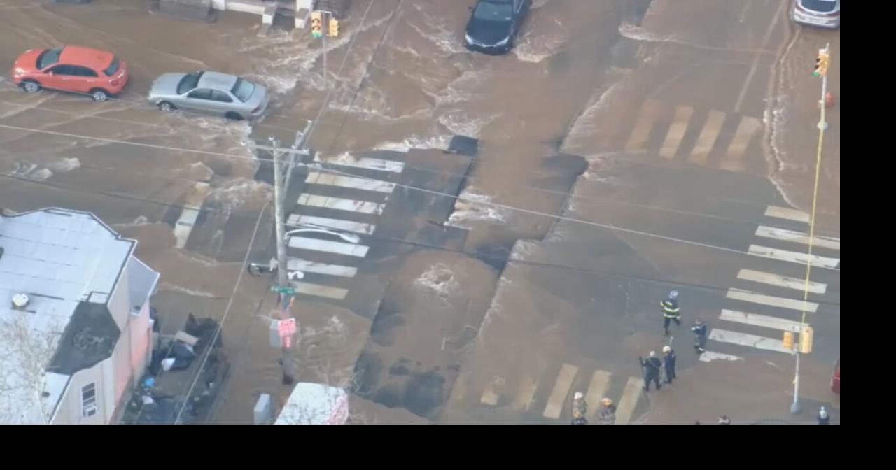 Streets flooded in Philadelphia after massive water main break | | wdrb.com