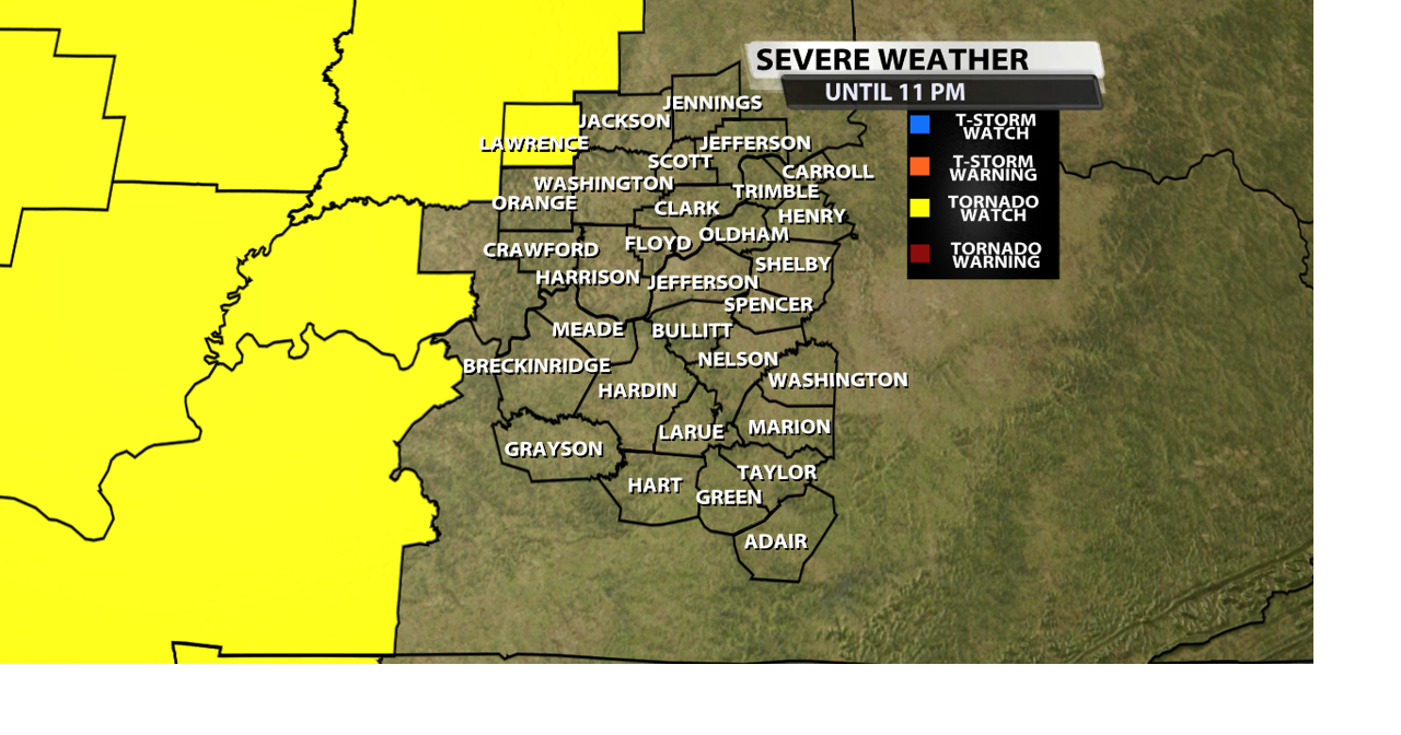 TORNADO WATCH! Locations Included, Plus The Other Hazards In Play ...