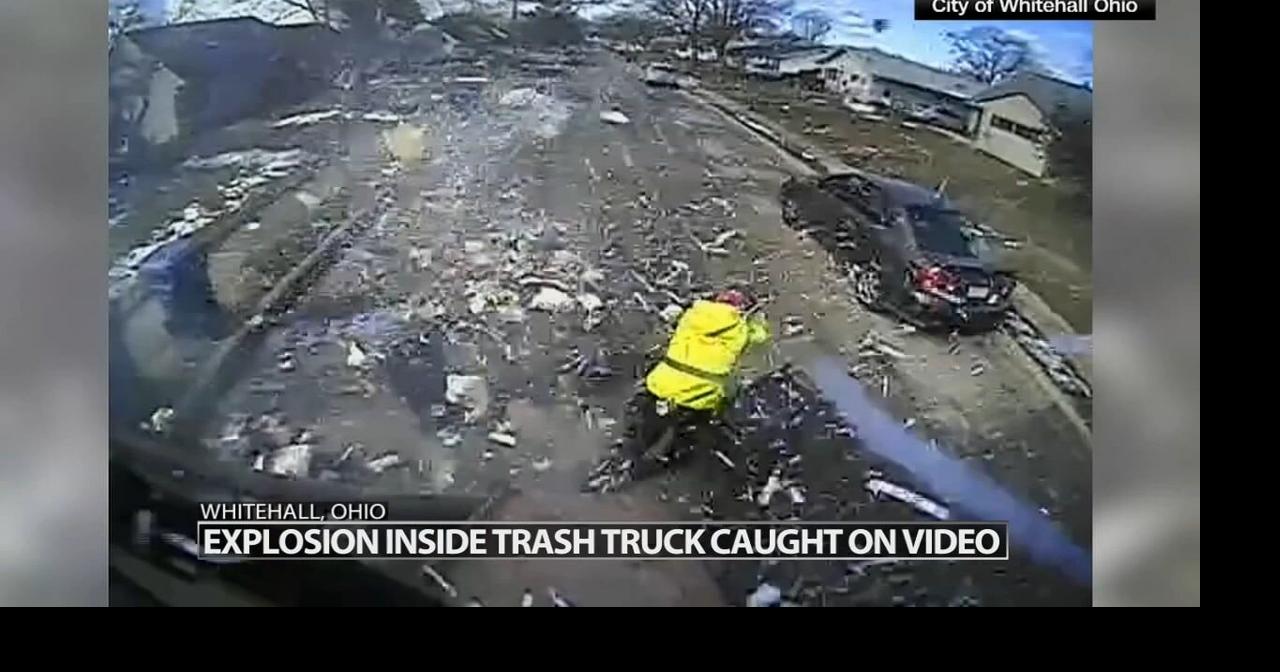 Trash collectors in Ohio narrowly escape injury after discarded oxygen ...