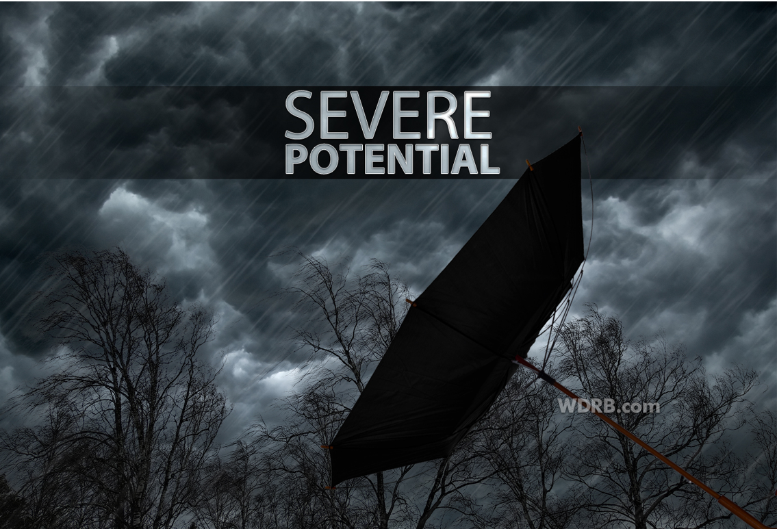 Wednesday night brings strong storm chance for part of our area ...