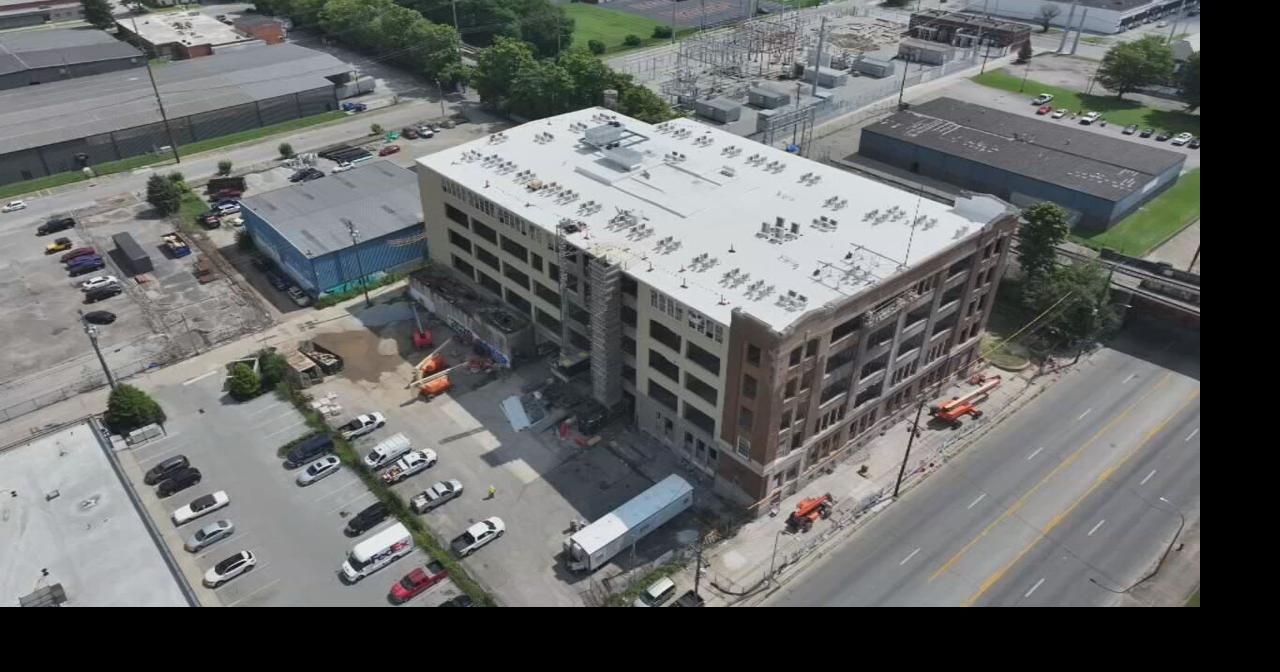 Crews nearly finished converting historic building to housing units in ...