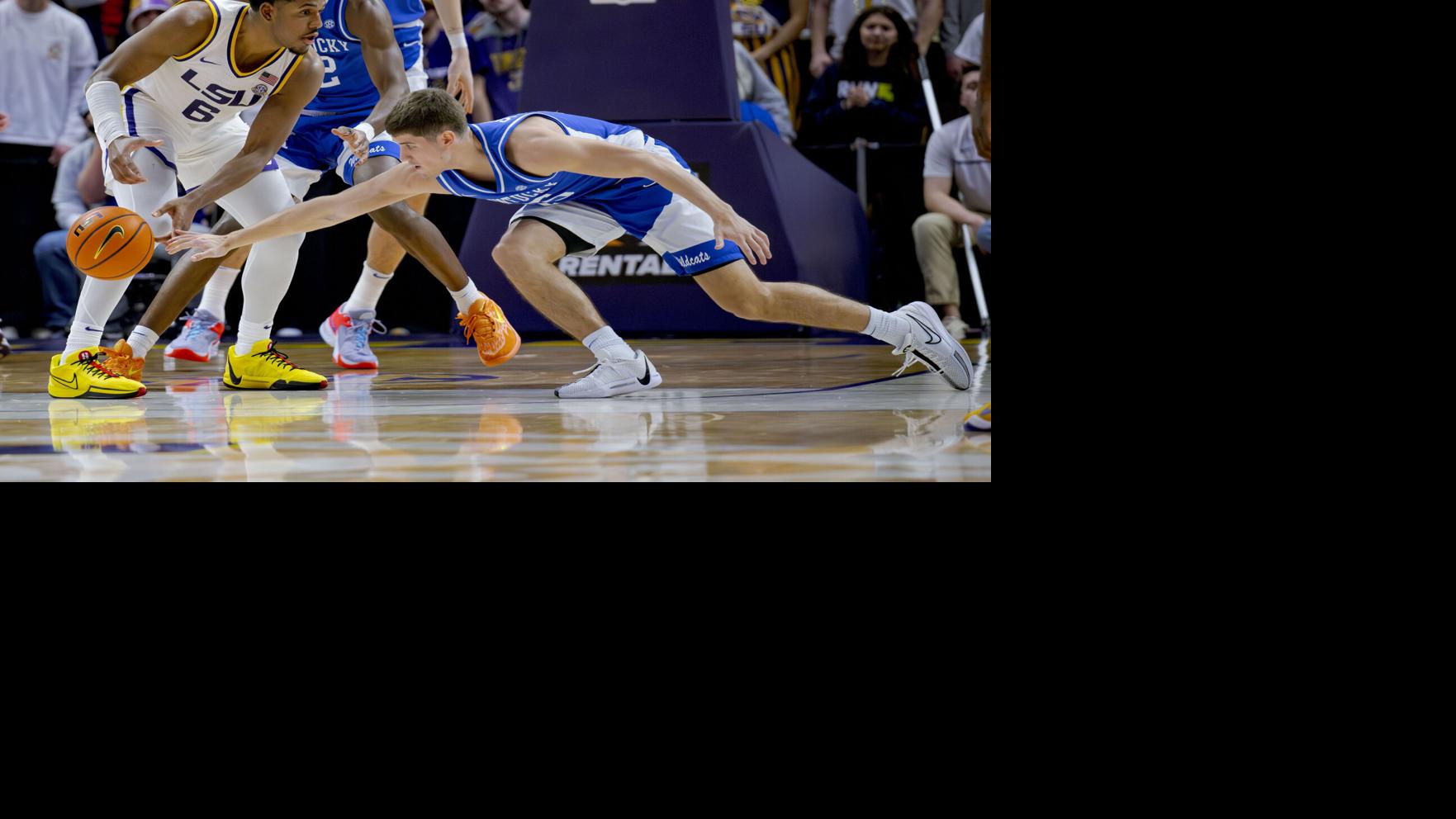 Tyrell Ward's last-second shot lifts LSU over No. 17 Kentucky 75-74 ...