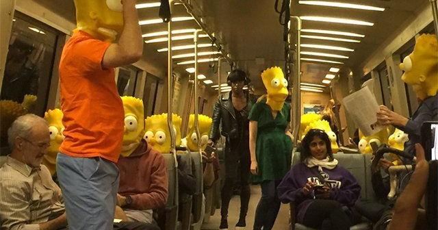 Bart Simpsons take over San Francisco's 'BART' subway system | Morning ...
