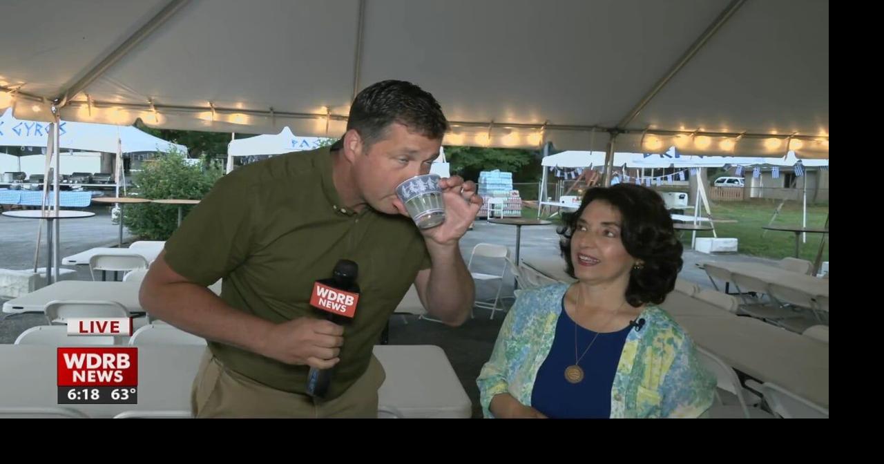 Keith Kaiser tries a Greek cocktail at Louisville GreekFest | | wdrb.com