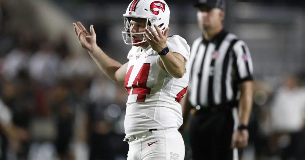 Western Kentucky place kicker Braryden Narveson | | wdrb.com