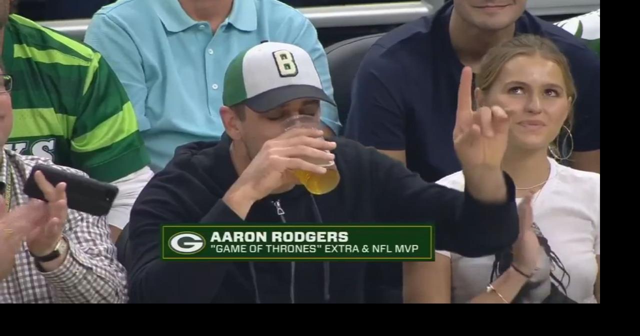 NFL’s Aaron Rodgers trounced by Packers teammate in beer-chugging duel ...