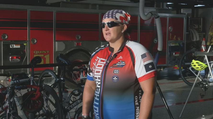 First responders on 400-mile ride stop to honor fallen Zoneton Fire ...