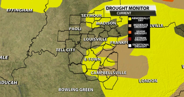 DROUGHT UPDATE: Who Needs Rain The Most... | Weather Blog | wdrb.com