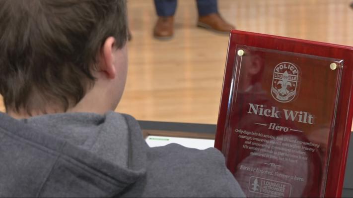 'Incredible bravery' | LMPD Officer Nick Wilt honored as a hero at ...