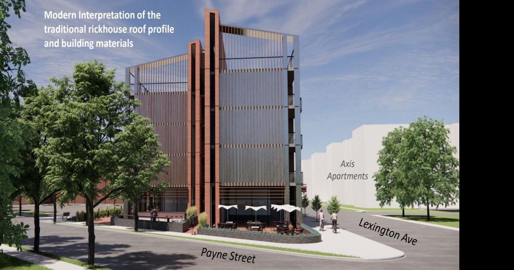 Rendering proposed Distillery Commons building | | wdrb.com