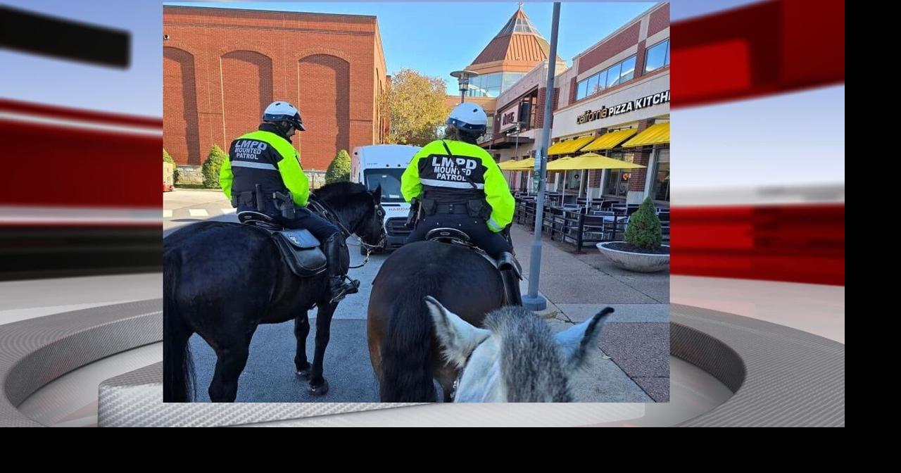 LMPD's mounted patrol unit increasing security at Louisville shopping ...