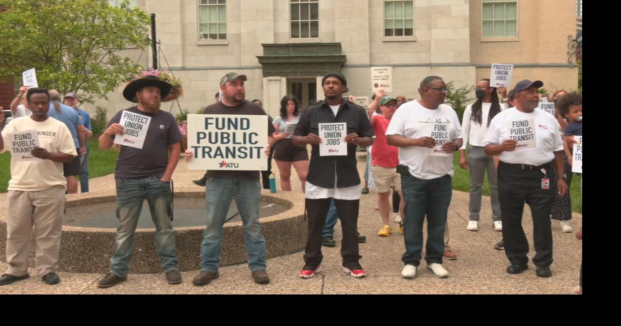 TARC employees rally in downtown Louisville for more public ...