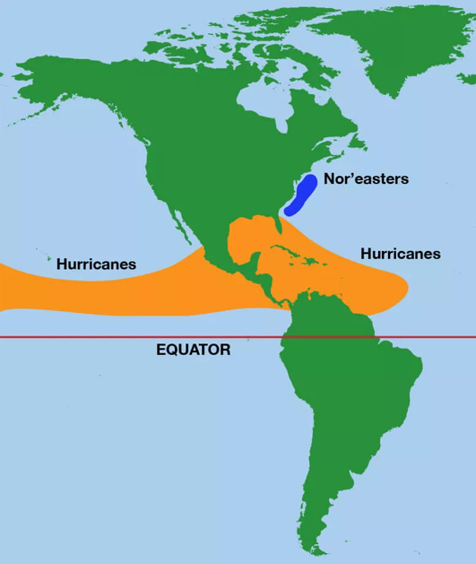 What Is A Nor'Easter And How They Differ From A Hurricane? | Weather ...