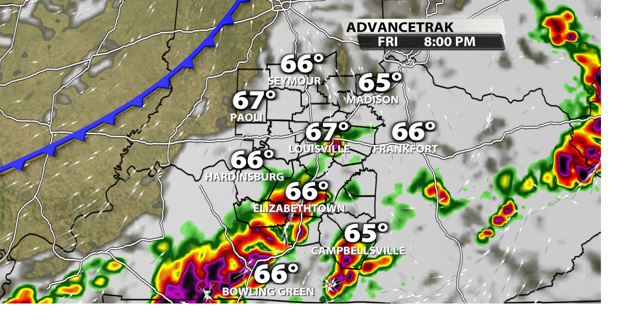 Updating the Timeline & Impacts of Severe Storms | Weather Blog | wdrb.com
