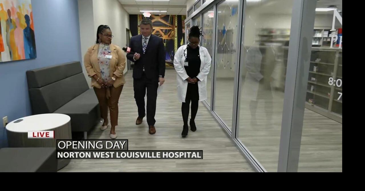 Chris Sutter gets a look at the new Norton West Louisville Hospital ...