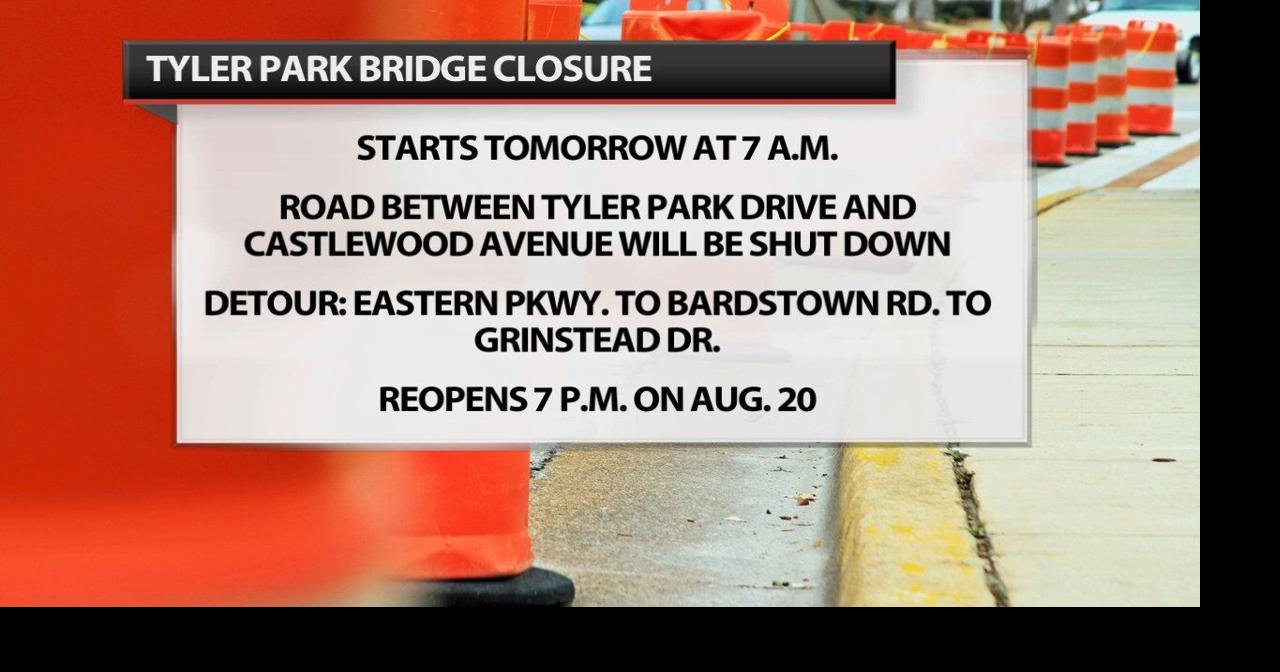 Bridge over Tyler Park to close for 5 days starting Aug. 15 | | wdrb.com